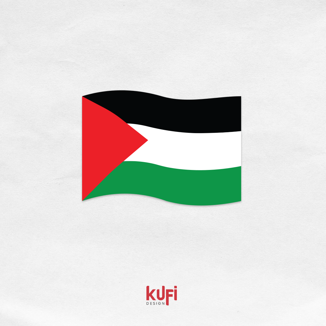 Filistin Bayrağı Sticker | Kufi Design